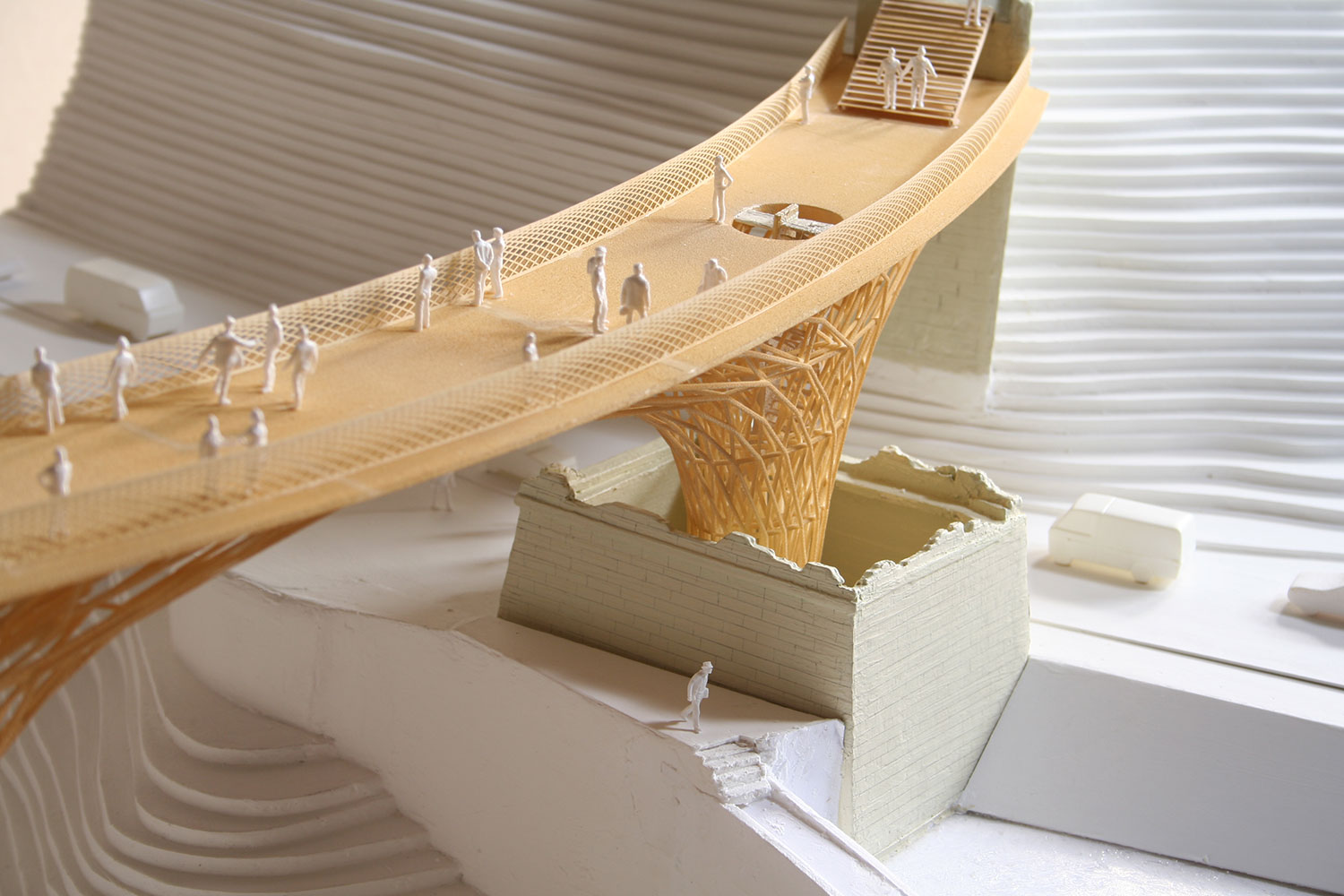 Bamboo bridge at the great wall – Shigeru Ban